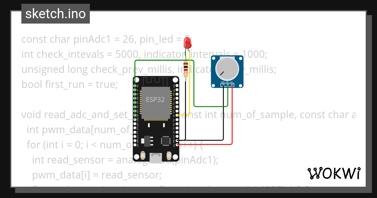 potensio_reading - Wokwi ESP32, STM32, Arduino Simulator