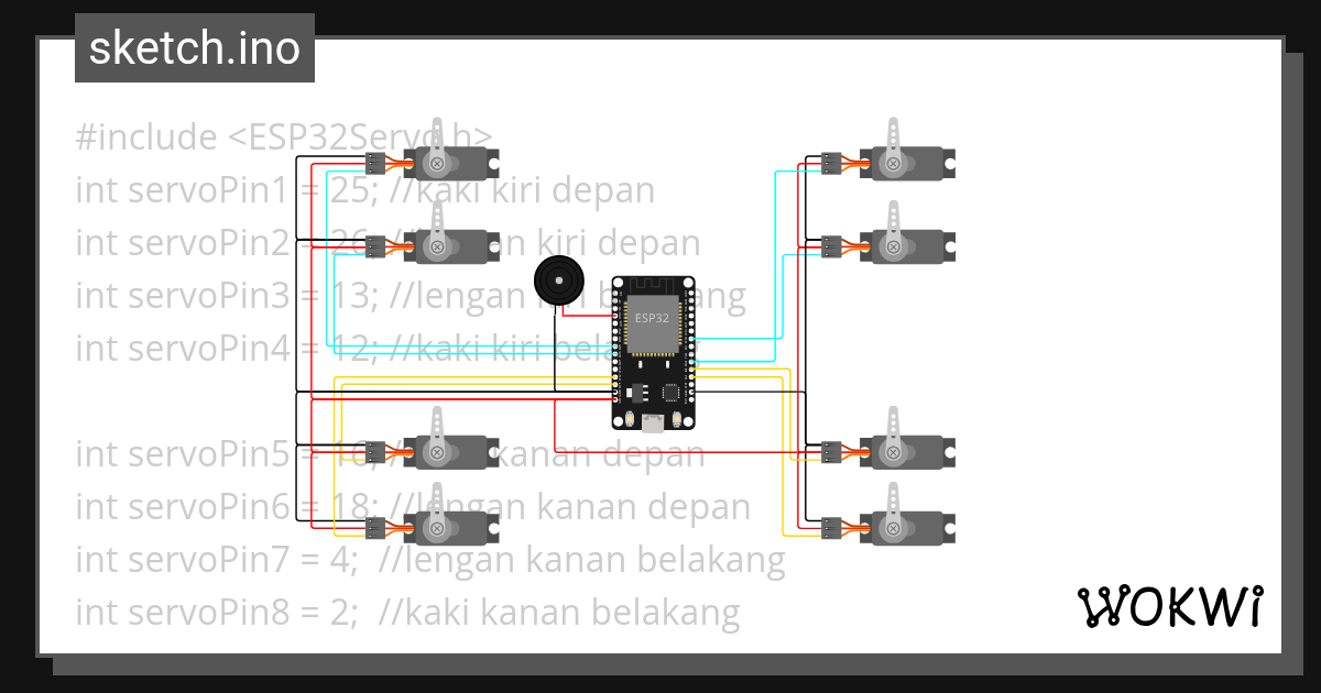 Robot Kolo njengking Copy - Wokwi ESP32, STM32, Arduino Simulator
