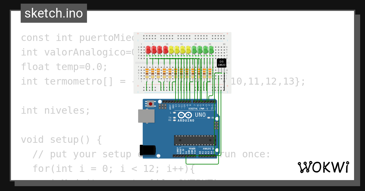 Termometro Wokwi Esp32 Stm32 Arduino Simulator