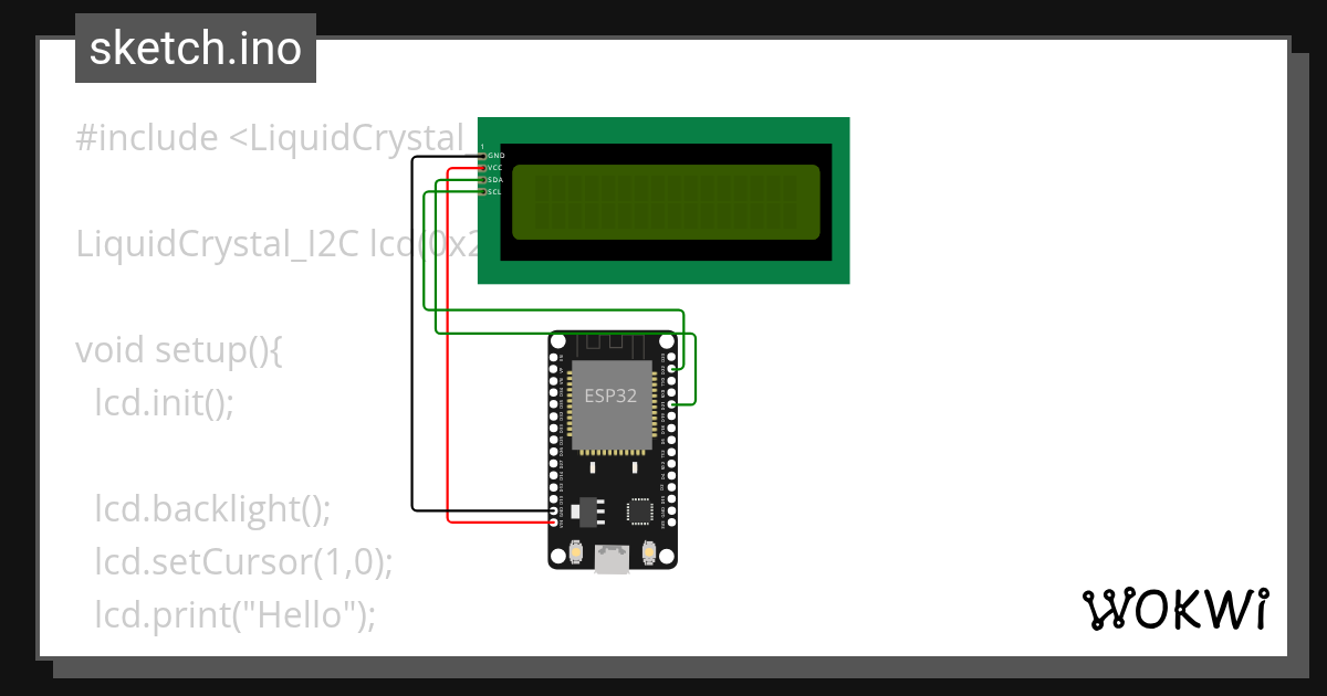 LCD - Wokwi ESP32, STM32, Arduino Simulator