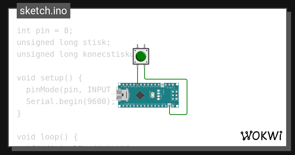 Debounce Using While Wokwi Esp32 Stm32 Arduino Simulator