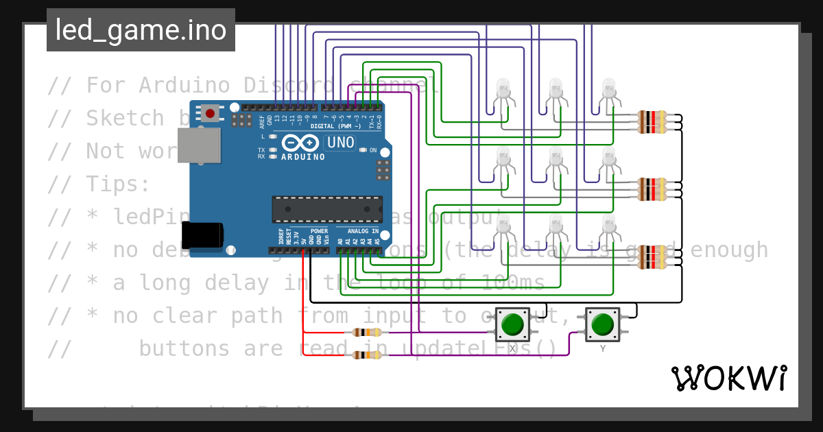 Led Game Copy Wokwi Esp32 Stm32 Arduino Simulator 9944