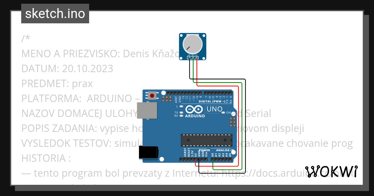 Analog Read Serial Wokwi Esp32 Stm32 Arduino Simulator 3253