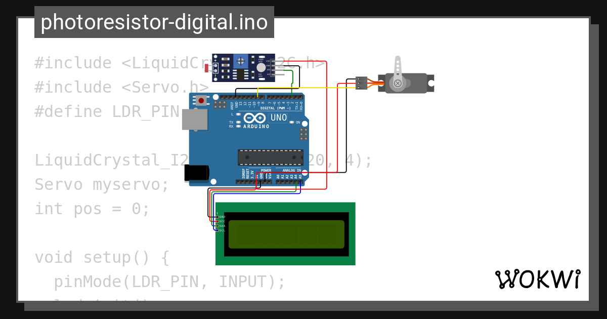 Photoresistor O Copy Wokwi Esp32 Stm32 Arduino Simulator 