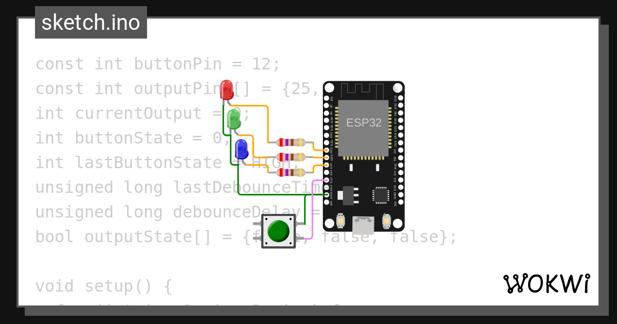 Latching Switch Wokwi Esp32 Stm32 Arduino Simulator 2406