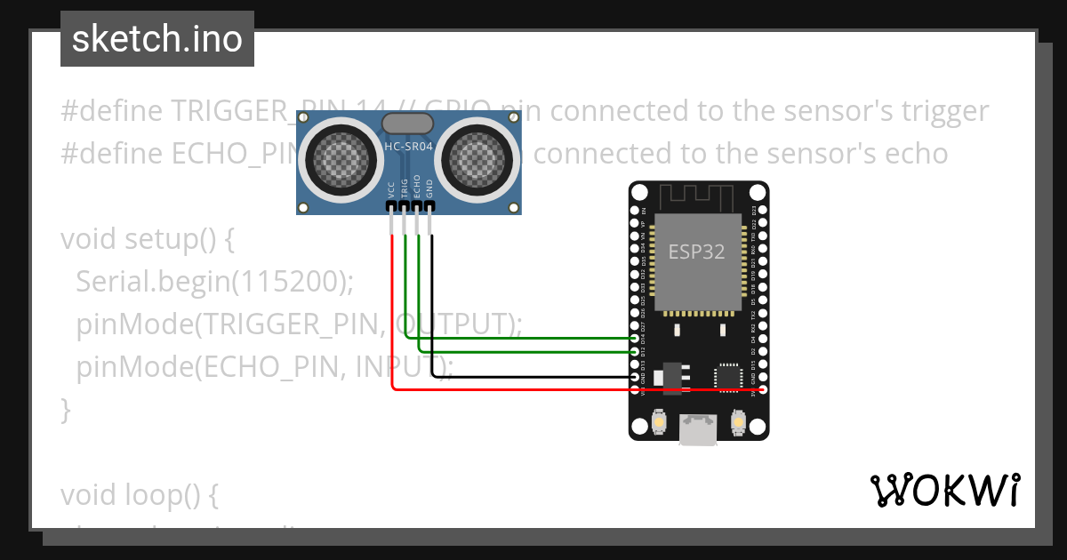 echo - Wokwi ESP32, STM32, Arduino Simulator