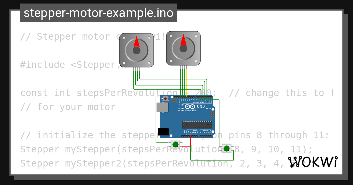 Projek Stepper Rahmad Wokwi Esp32 Stm32 Arduino Simulator 8858
