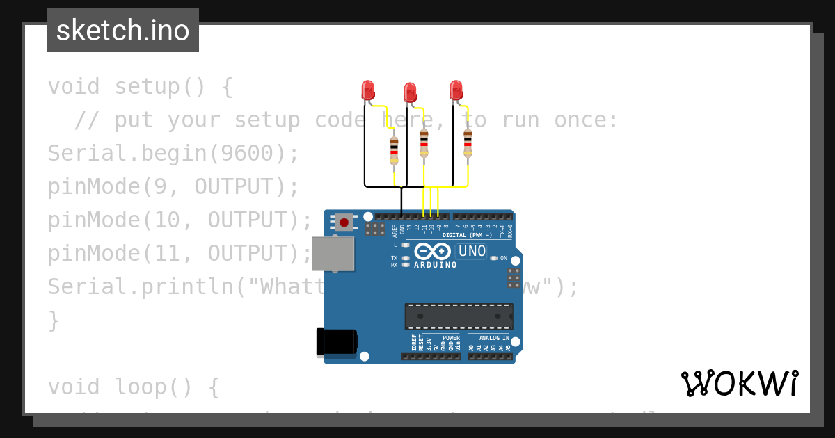 Perintah Led Wokwi Esp32 Stm32 Arduino Simulator