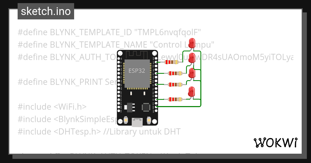 Blynk - Wokwi ESP32, STM32, Arduino Simulator