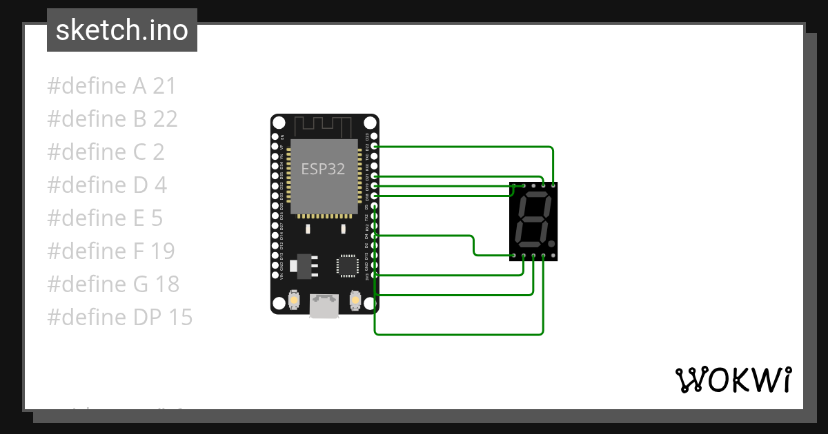7Segment - Wokwi ESP32, STM32, Arduino Simulator