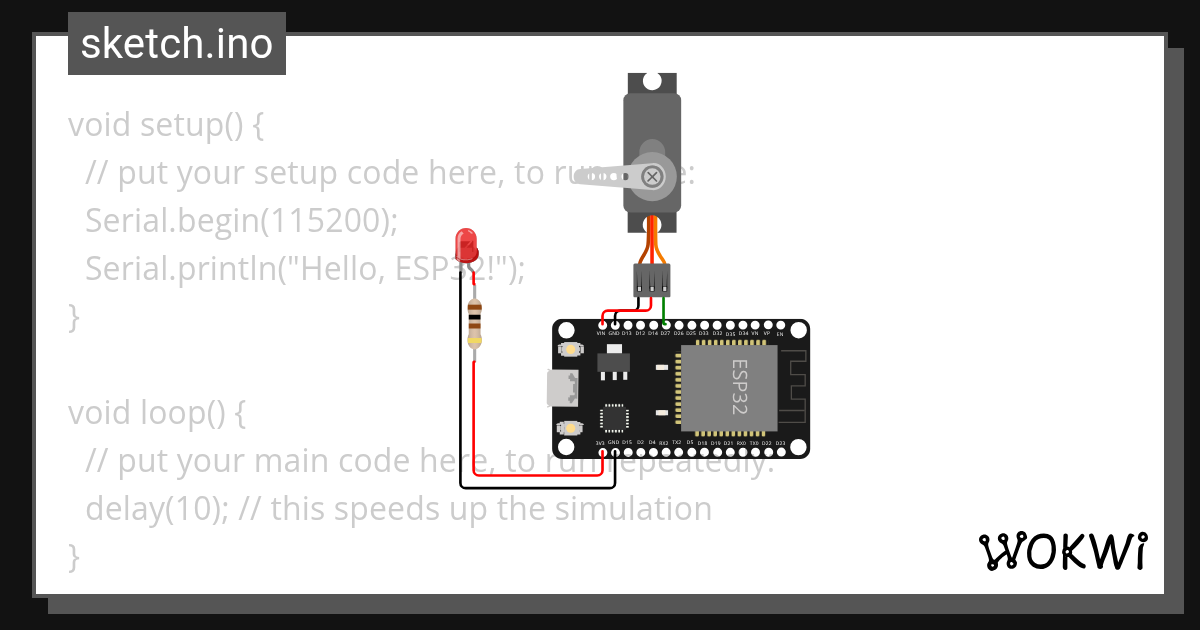 servo motor - Wokwi ESP32, STM32, Arduino Simulator