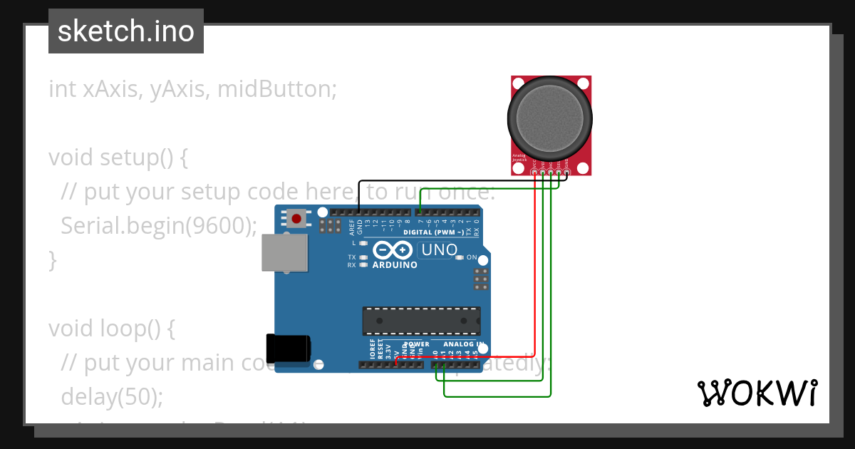 joystick - Wokwi ESP32, STM32, Arduino Simulator