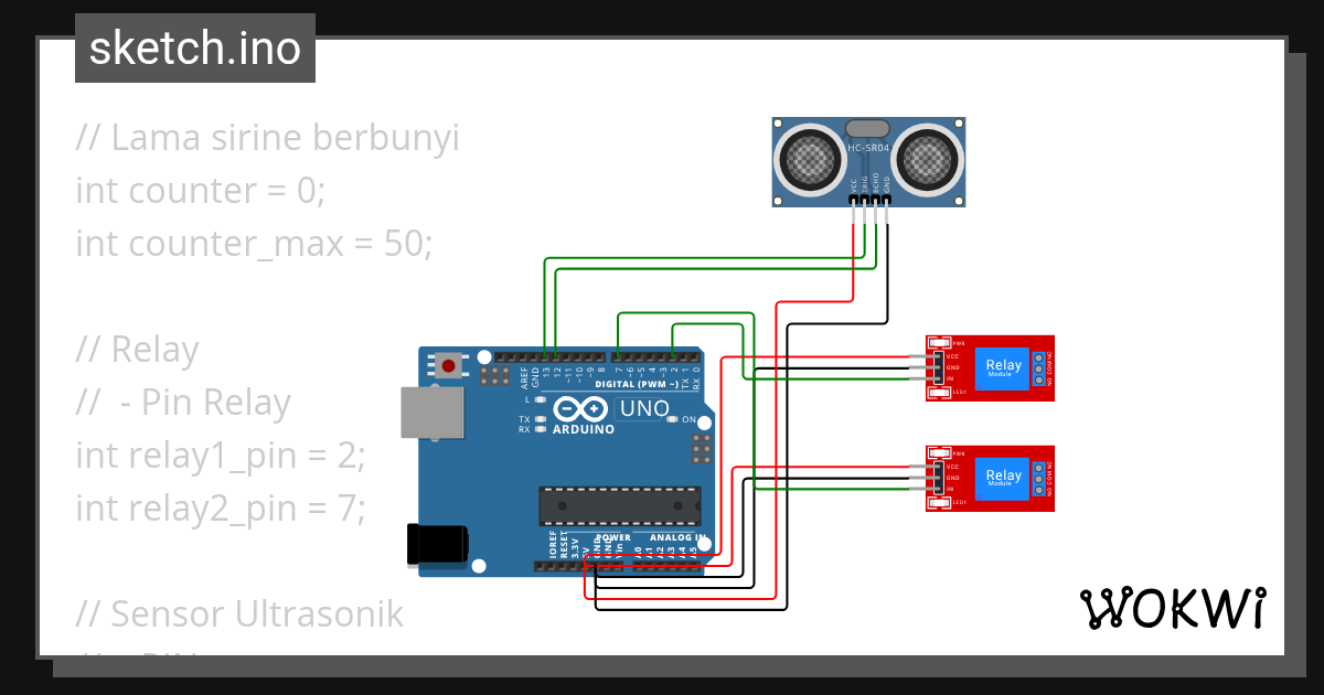 Pendeteksi Banjir 2 Wokwi Esp32 Stm32 Arduino Simulator 9674