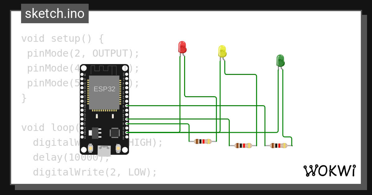 Hkml1272 Lampu Lalulintas Wokwi Esp32 Stm32 Arduino Simulator 9895