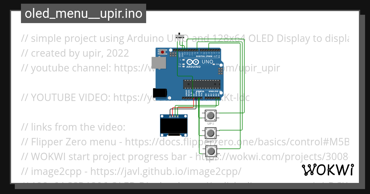 oled menu rectangulos - Wokwi ESP32, STM32, Arduino Simulator