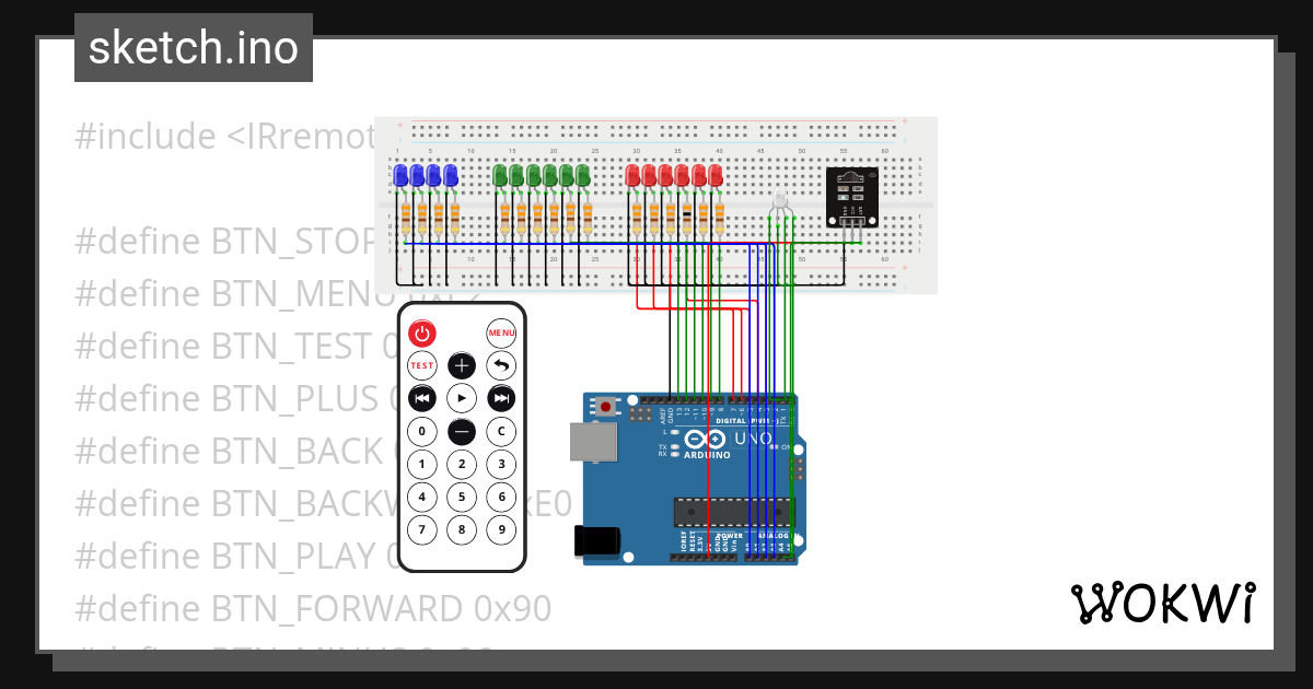 Binary Watch Wokwi Esp32 Stm32 Arduino Simulator 0217