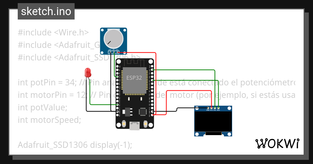 páctica oled y poten - Wokwi ESP32, STM32, Arduino Simulator