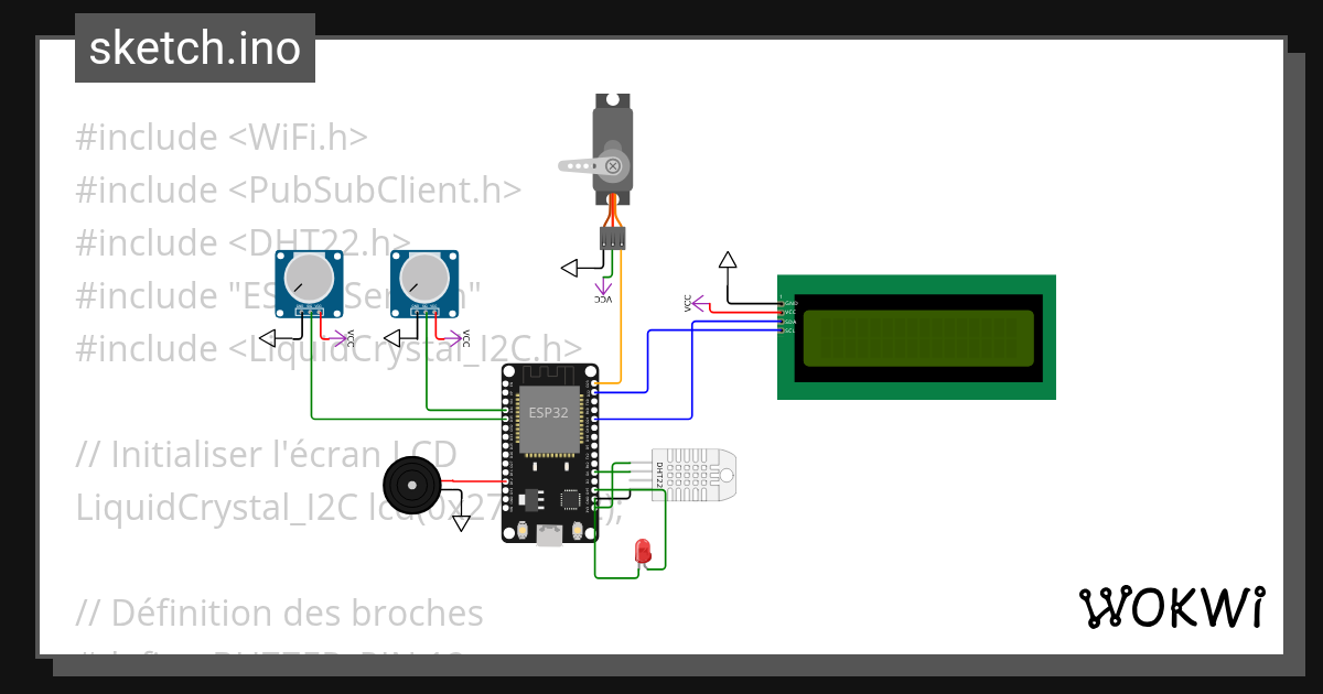 projet iot - Wokwi ESP32, STM32, Arduino Simulator