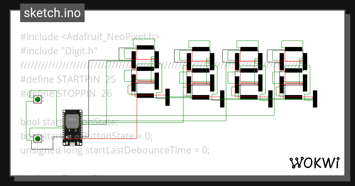 7SegmentDisplay_class fest Copy - Wokwi ESP32, STM32, Arduino Simulator