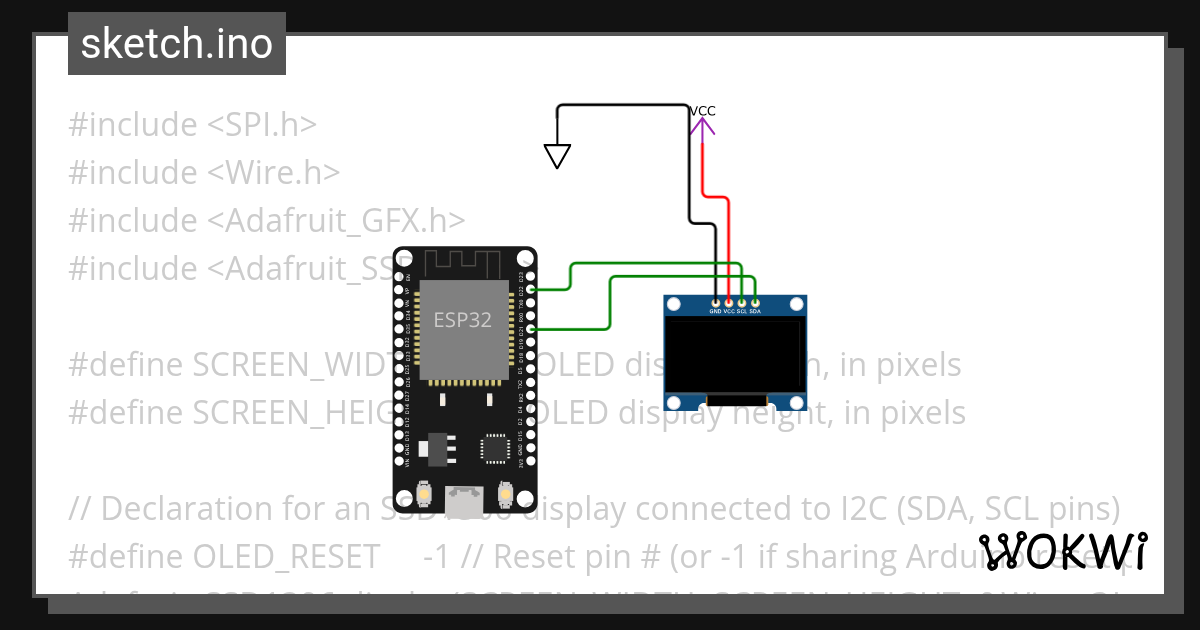 OLED_DEMO - Wokwi ESP32, STM32, Arduino Simulator