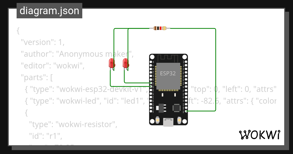 led - Wokwi ESP32, STM32, Arduino Simulator
