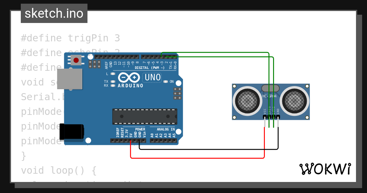 Ultrasonik Hasna Wokwi Esp32 Stm32 Arduino Simulator