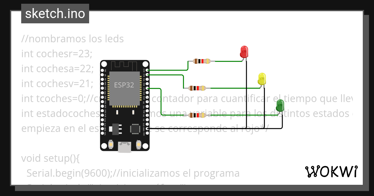 práctica 7.1 - Wokwi ESP32, STM32, Arduino Simulator