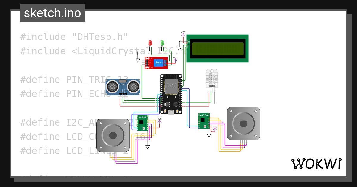 Wireless Humidity And Water Level Sensor Unfinished Copy Wokwi Esp32 Stm32 Arduino Simulator