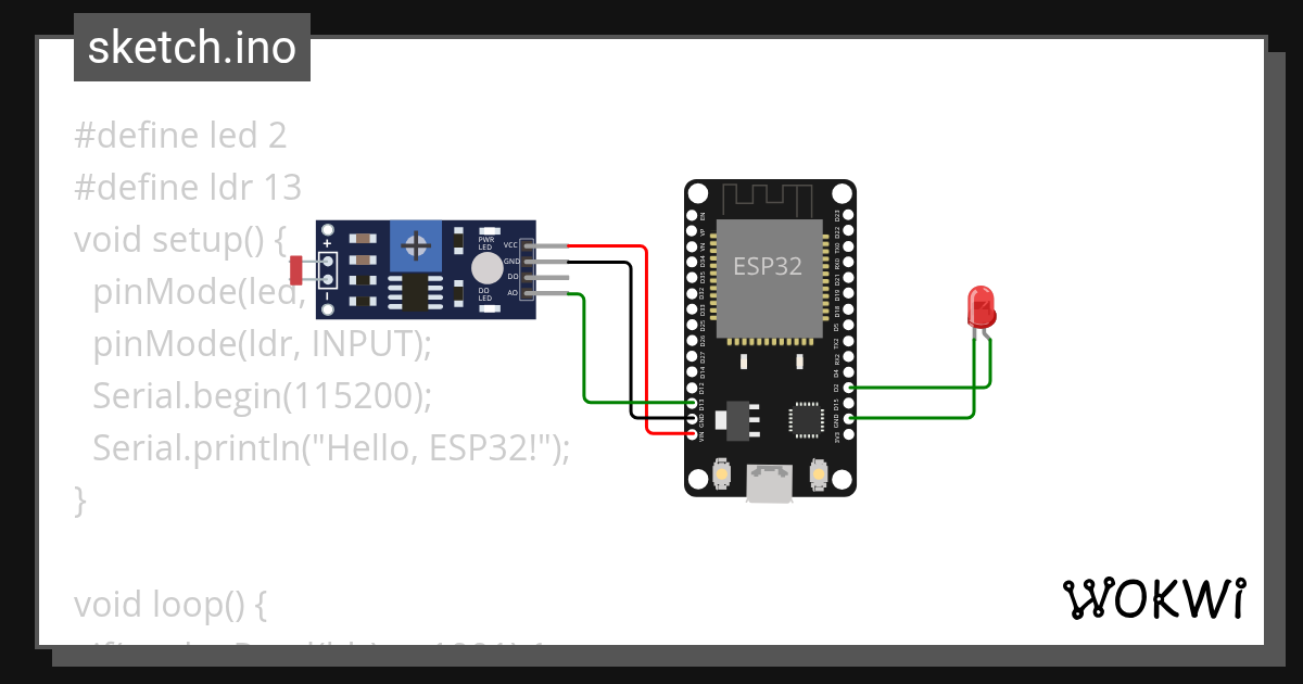 Praktikum 2 - Wokwi ESP32, STM32, Arduino Simulator