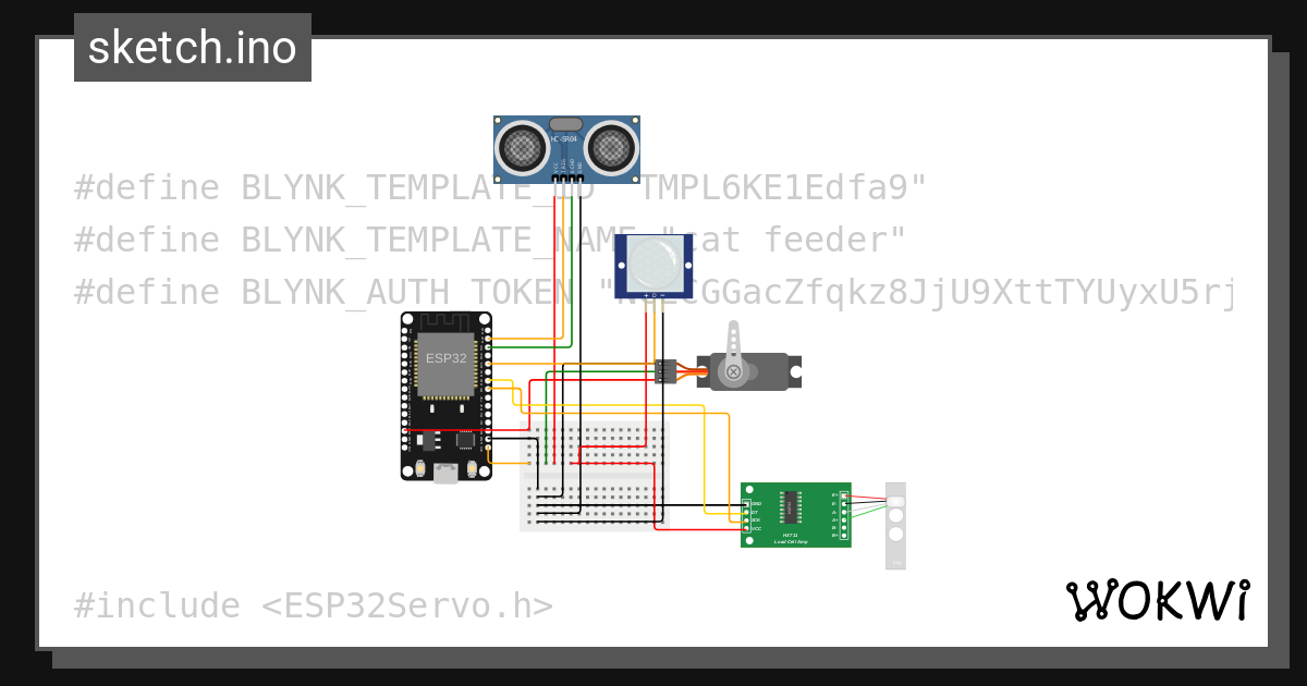 Cat Feeder Wokwi Esp32 Stm32 Arduino Simulator