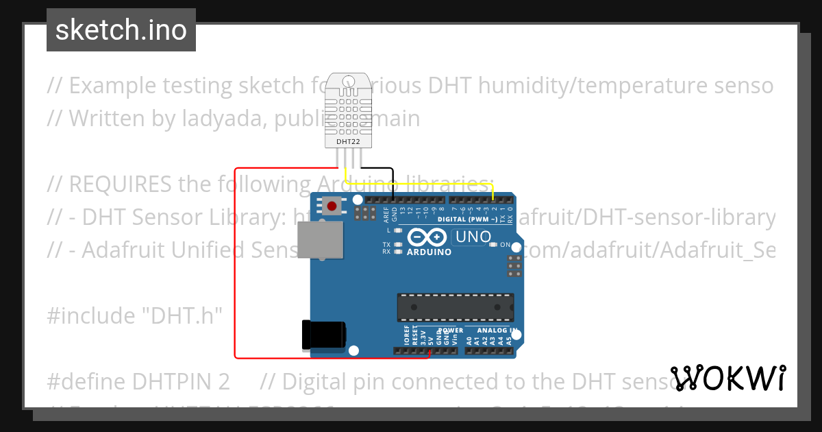 MEMBACA SENSOR SUHU YUSRI FITRA - Wokwi ESP32, STM32, Arduino Simulator