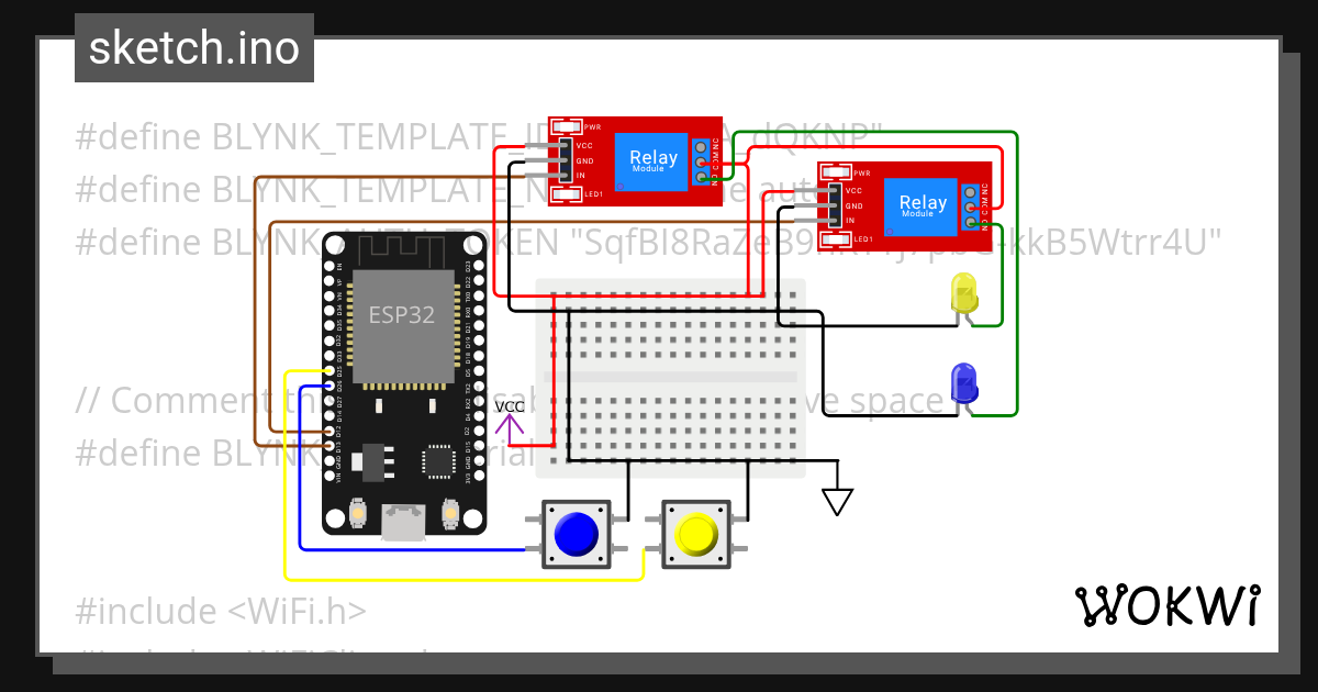 Home automation 2 - Wokwi ESP32, STM32, Arduino Simulator
