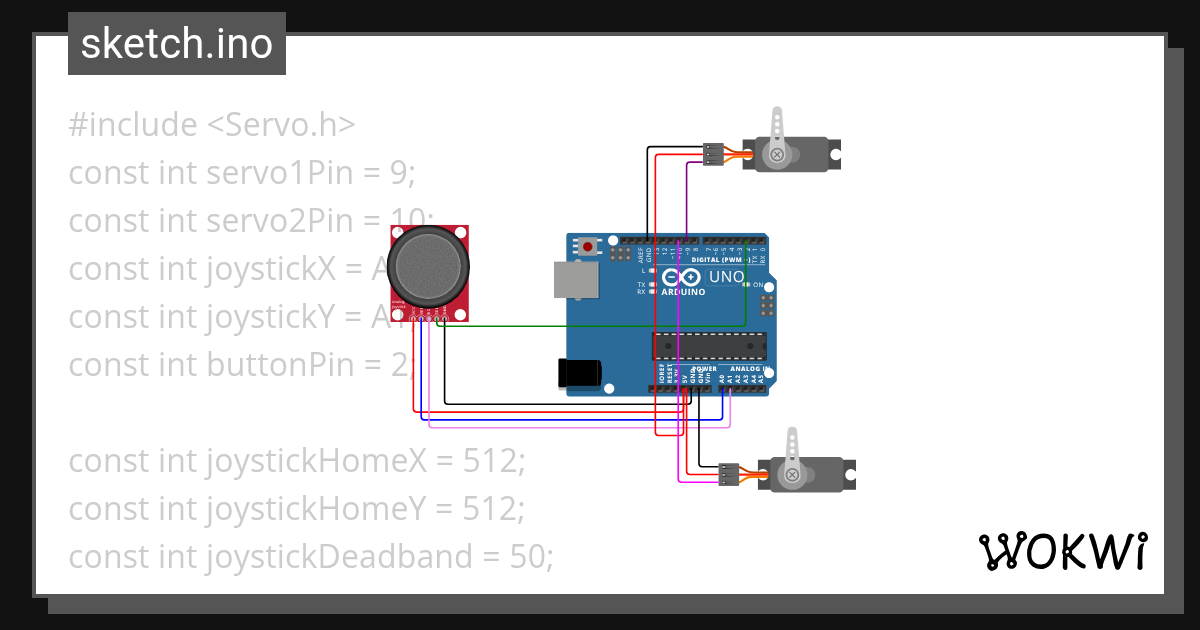 Servo car - Wokwi ESP32, STM32, Arduino Simulator