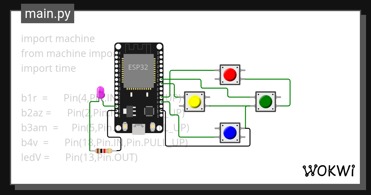 G.04 - Wokwi ESP32, STM32, Arduino Simulator