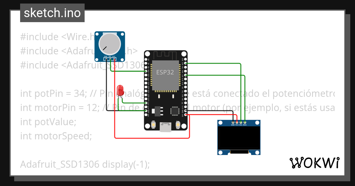 PRACTICA 1.2 ESP32 - Wokwi ESP32, STM32, Arduino Simulator