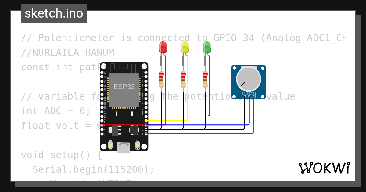 Esp 32 Nurlaila Hanum 42221035 Wokwi Esp32 Stm32 Arduino Simulator 1055