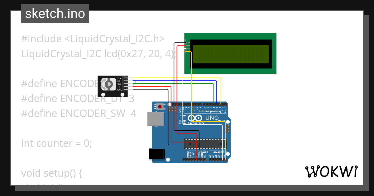 rotary encoder - Wokwi ESP32, STM32, Arduino Simulator rotary encoder - Wokwi ESP32, STM32, Arduino Simulator