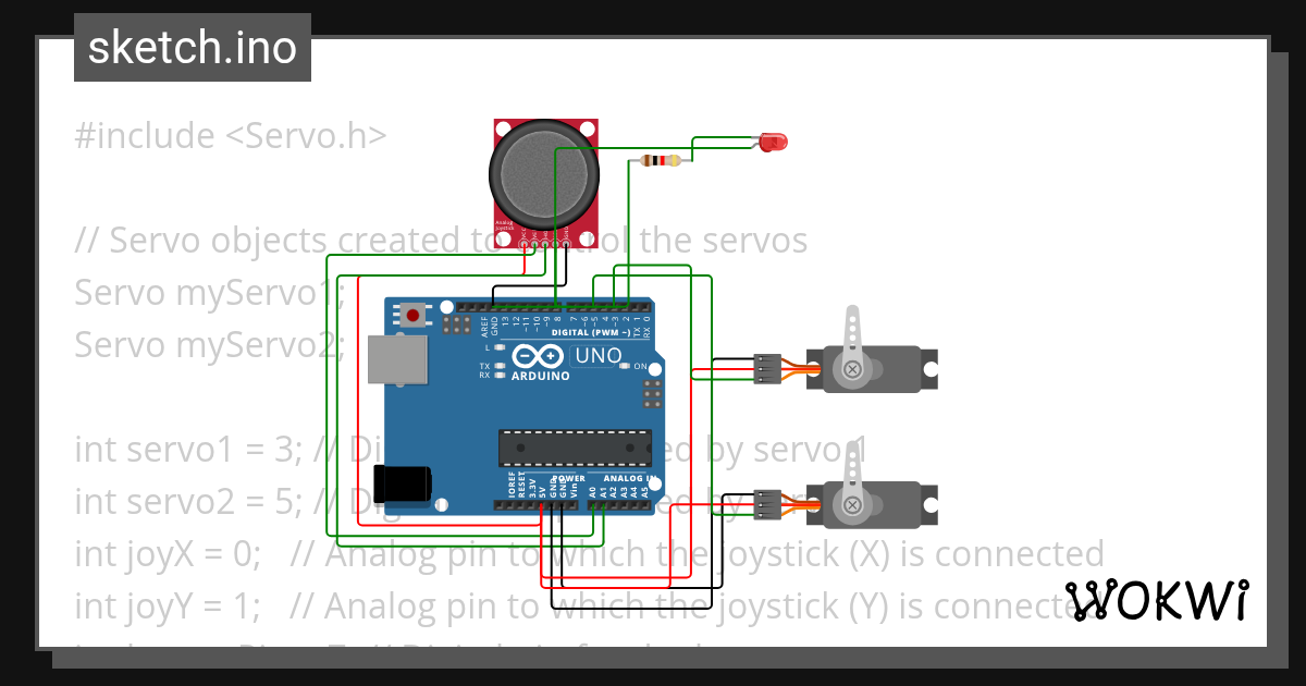 Servo ng ina mu - Wokwi ESP32, STM32, Arduino Simulator