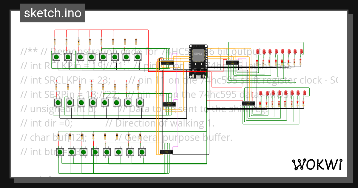Esp With 74hc595 And 74hc165 24 Giriş Copy Wokwi Esp32 Stm32 6086