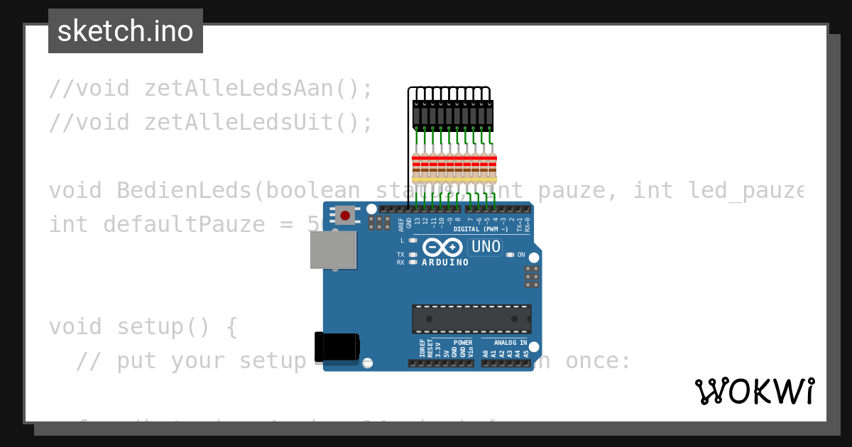 10 Led Strip Wokwi Esp32 Stm32 Arduino Simulator