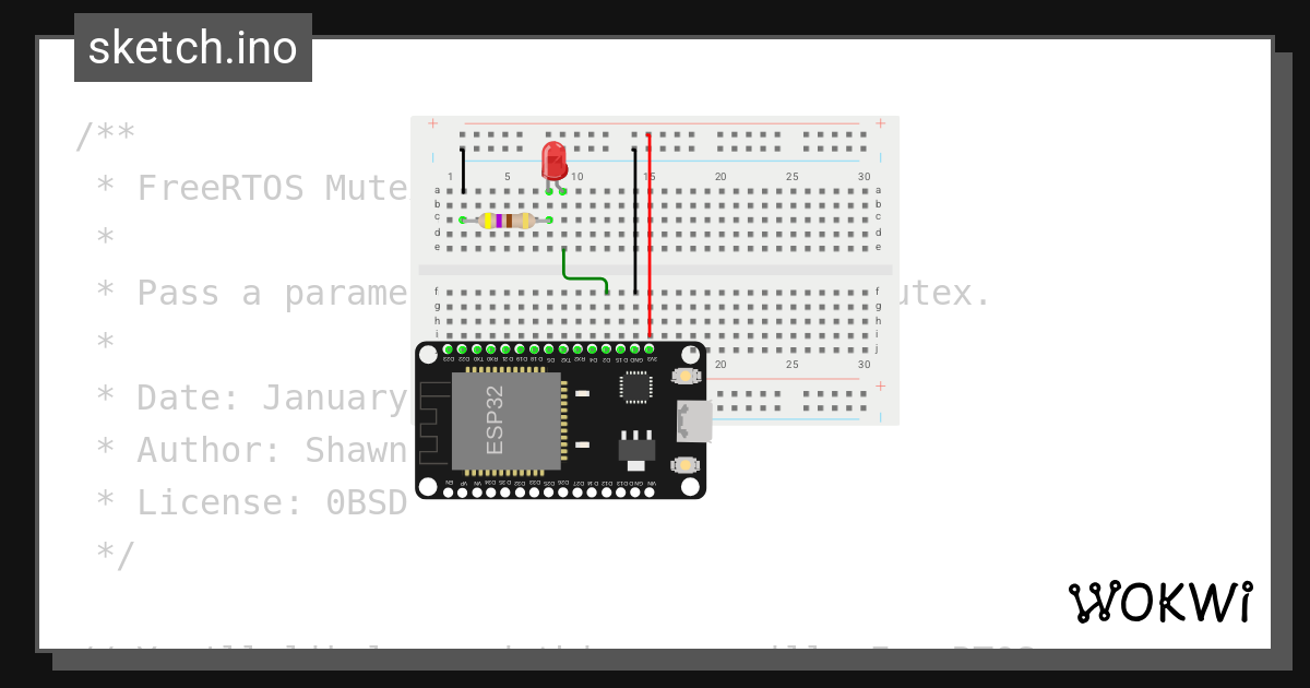 Mutex 03 Wokwi Esp32 Stm32 Arduino Simulator 