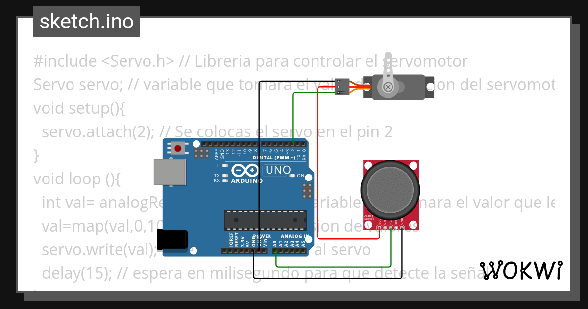SERVO JOYSTICK - Wokwi ESP32, STM32, Arduino Simulator