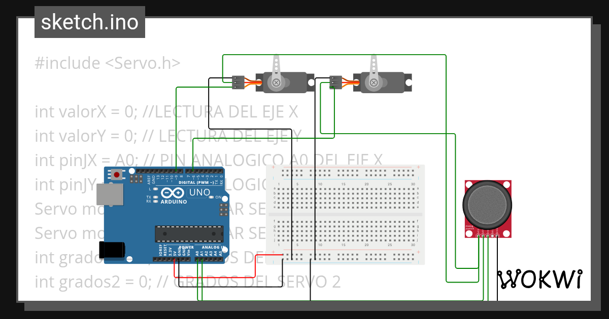 2 joystick - Wokwi ESP32, STM32, Arduino Simulator