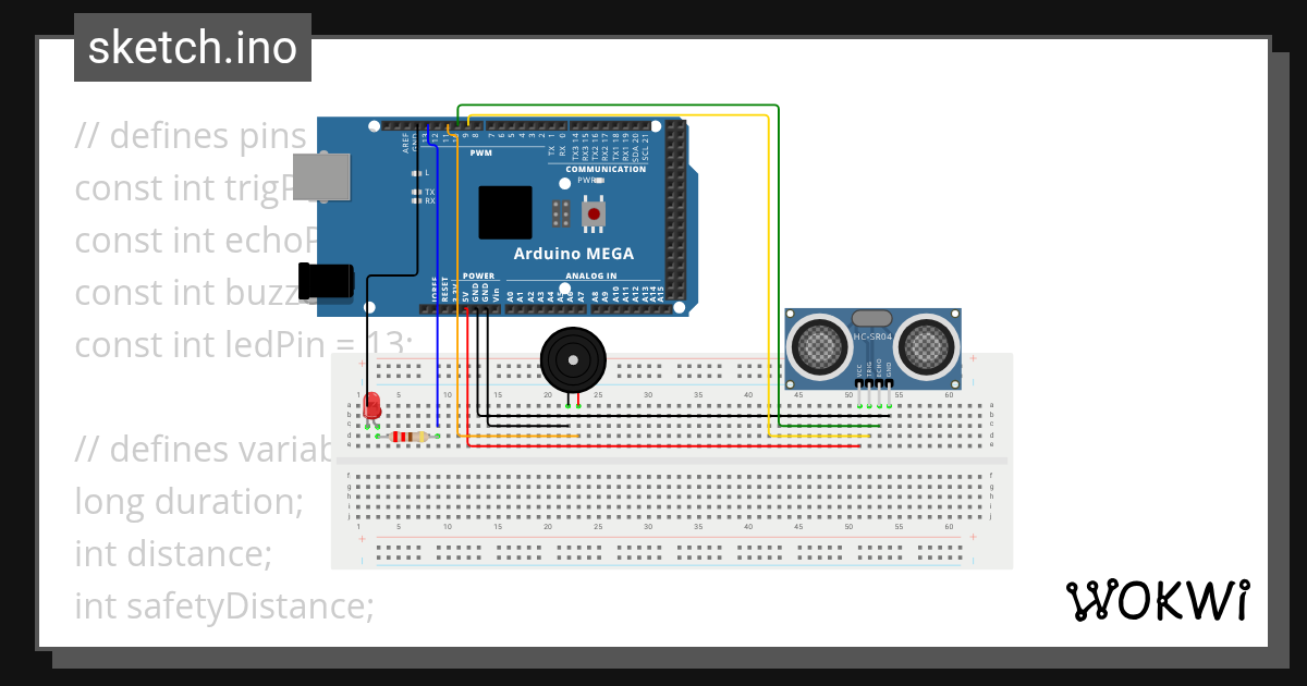 Ultrasonic Distance Sensor Test Wokwi Esp32 Stm32 Arduino Simulator 8732