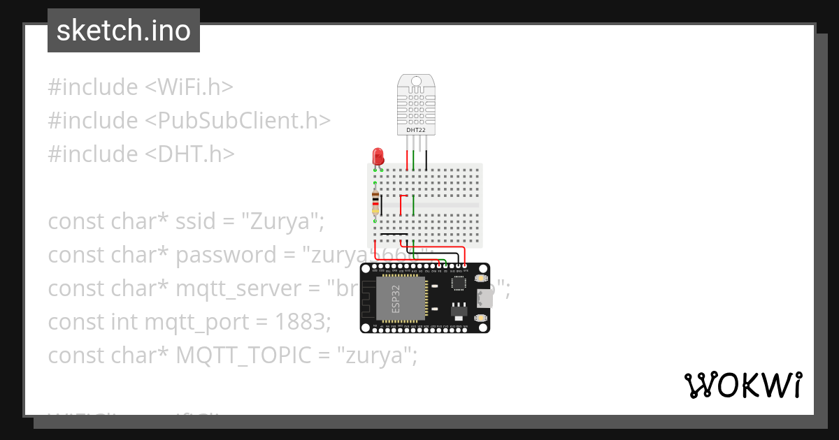 MQTT - Wokwi ESP32, STM32, Arduino Simulator