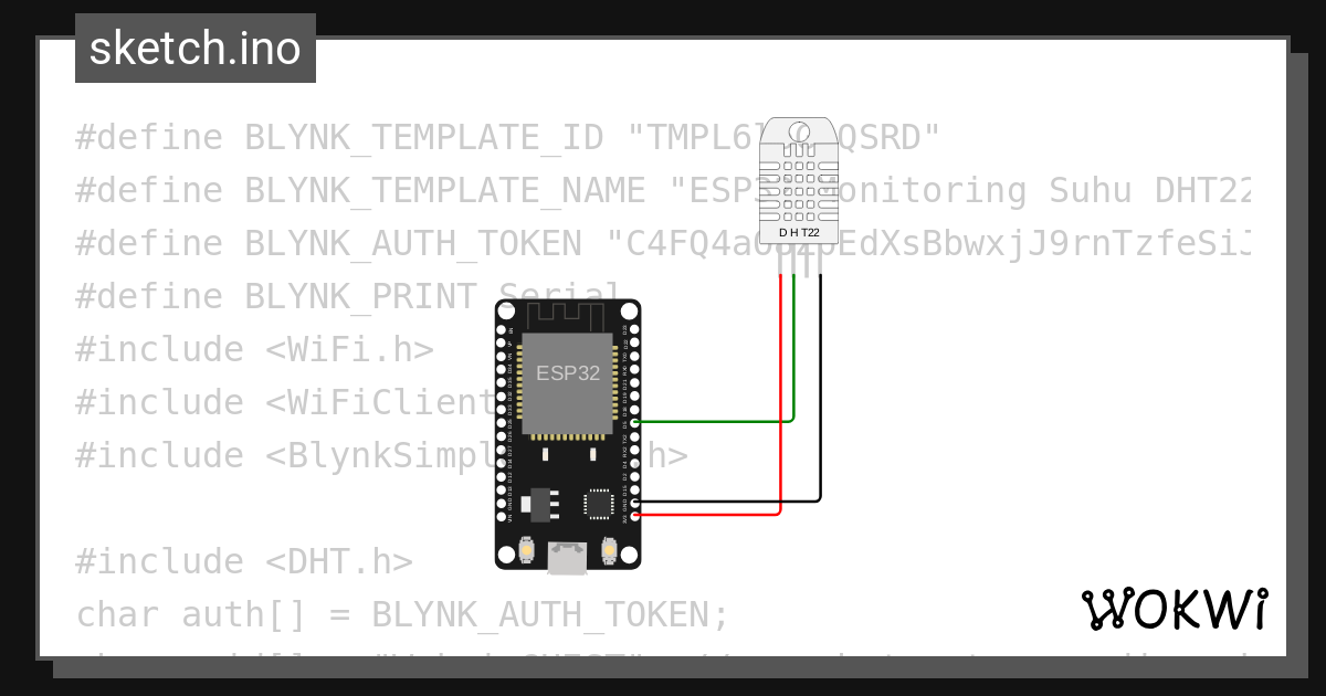 Monitoring Suhu Esp32 Dan Dht22 Blynk Server Wokwi Esp32 Stm32 6858