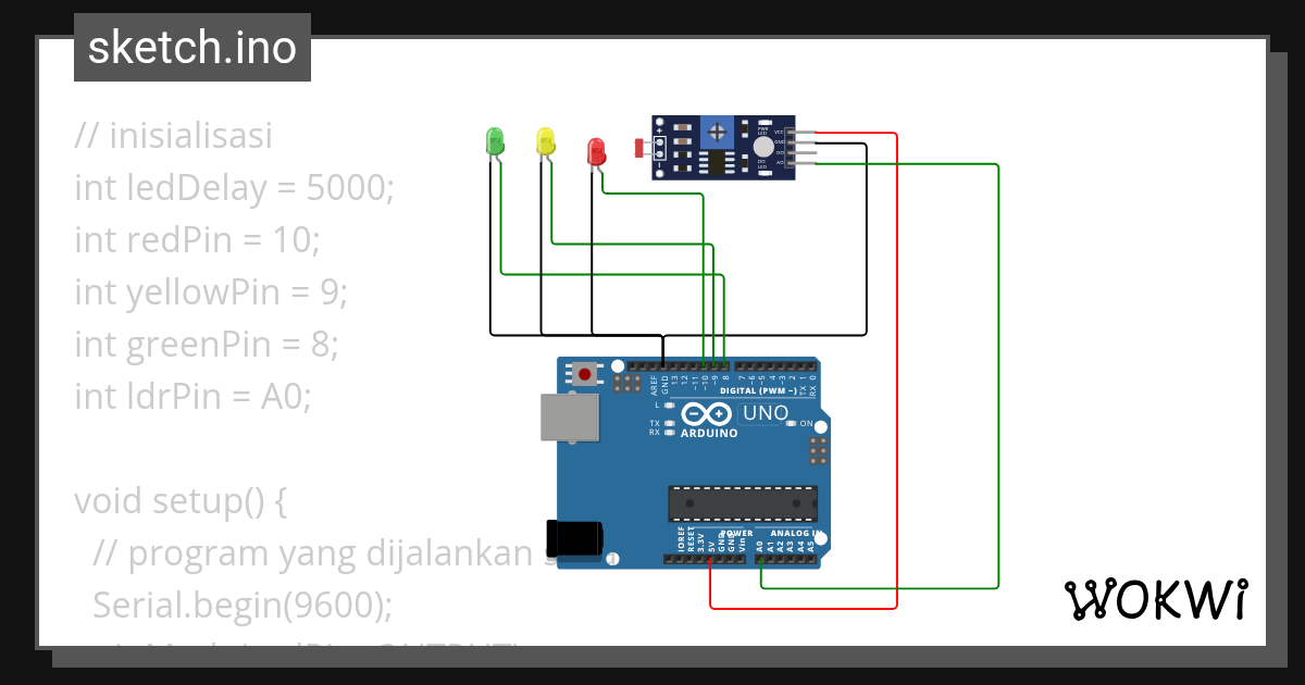 Baangjo Ldr Wokwi Esp32 Stm32 Arduino Simulator