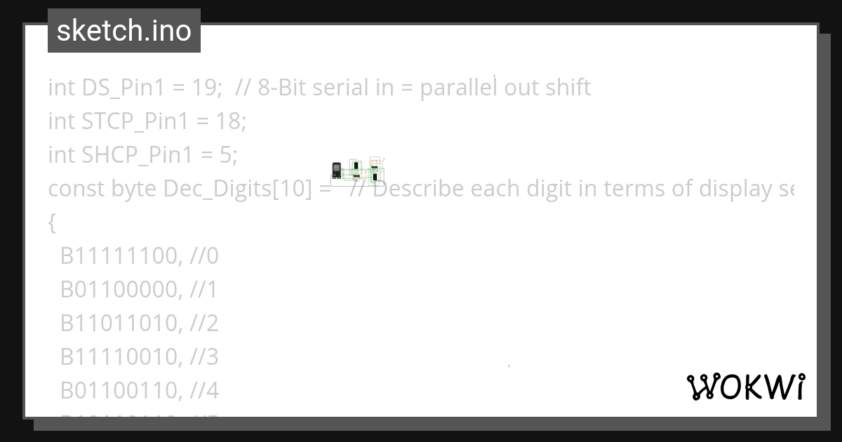 One Loop In Two Shift Regester Wokwi Esp32 Stm32 Arduino Simulator 0572