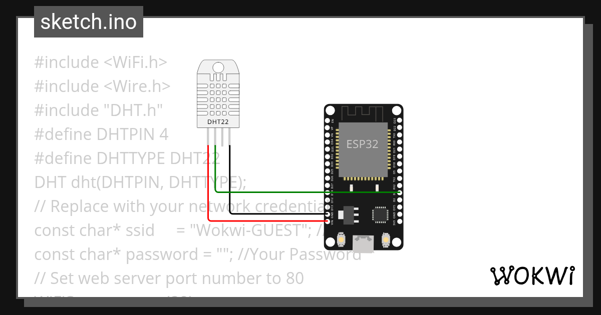 Environmental MOnitoring - Wokwi ESP32, STM32, Arduino Simulator