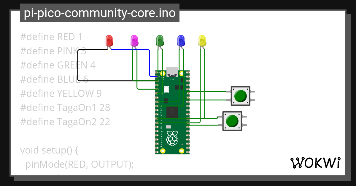 pi-pico-community-core.ino RECALDE-ACTIVITY2 - Wokwi ESP32, STM32, Arduino Simulator